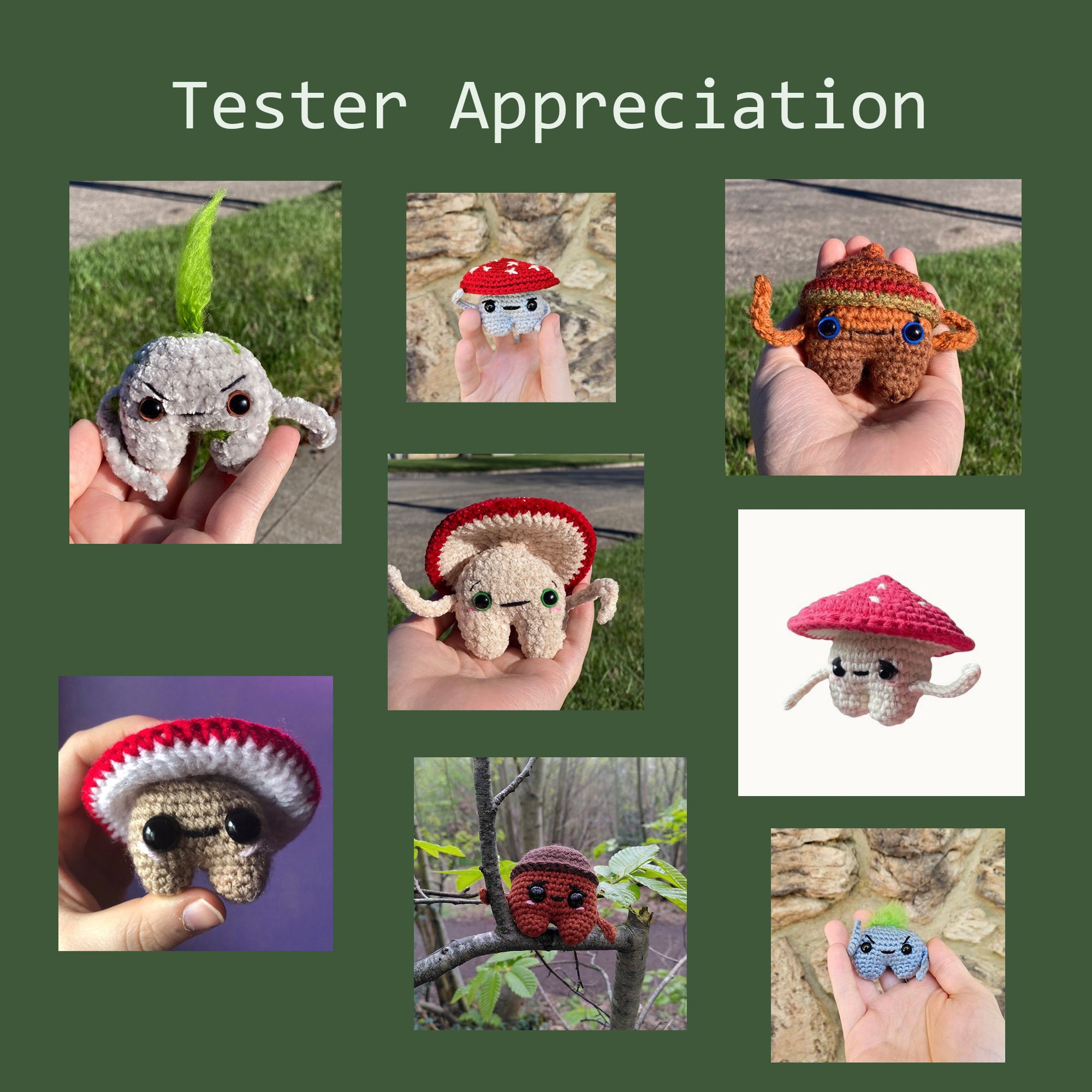 Forest Sprite 3 in 1 Crochet Pattern Mushroom Sprite, Acorn Sprite and ...