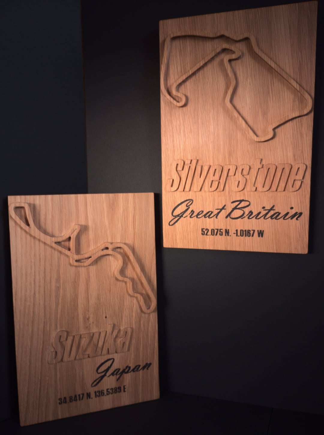 World Race Tracks, Solid Oak, F1, Custom to Order - Etsy