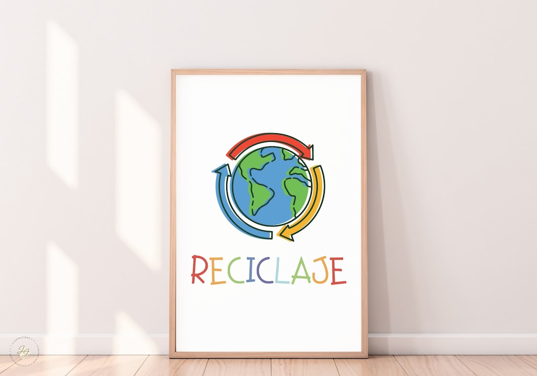 Recycling Prints, Recycling Sorting Poster, Digital Download ...