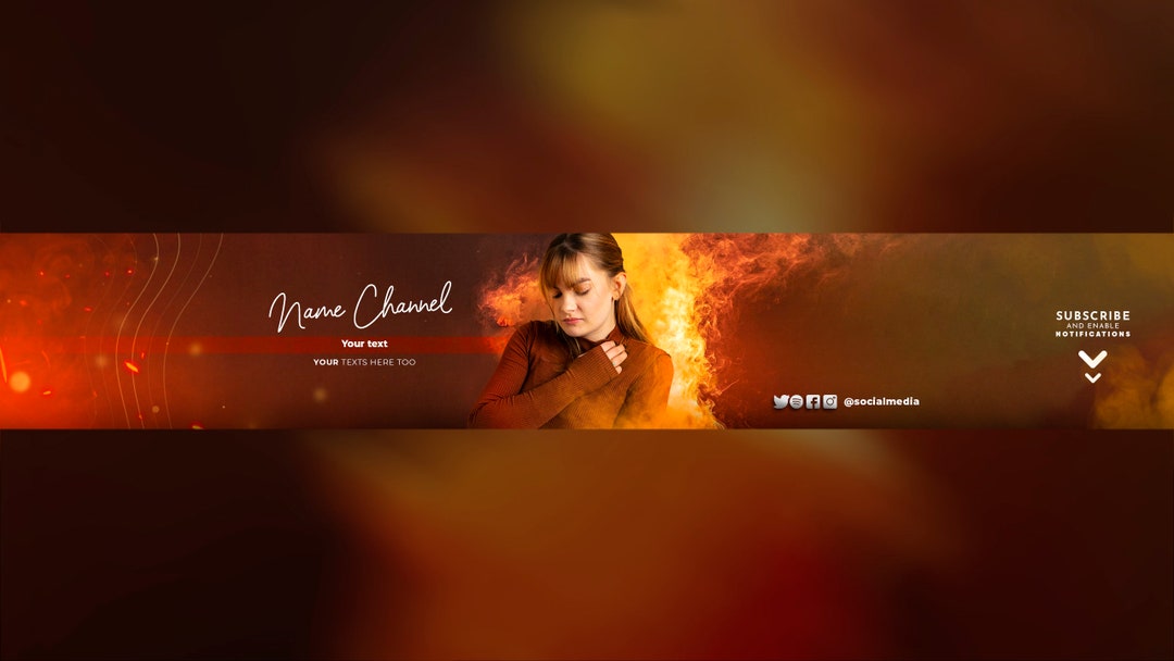 Youtube Channel Banner Template | Editable Photoshop (PSD File) High ...