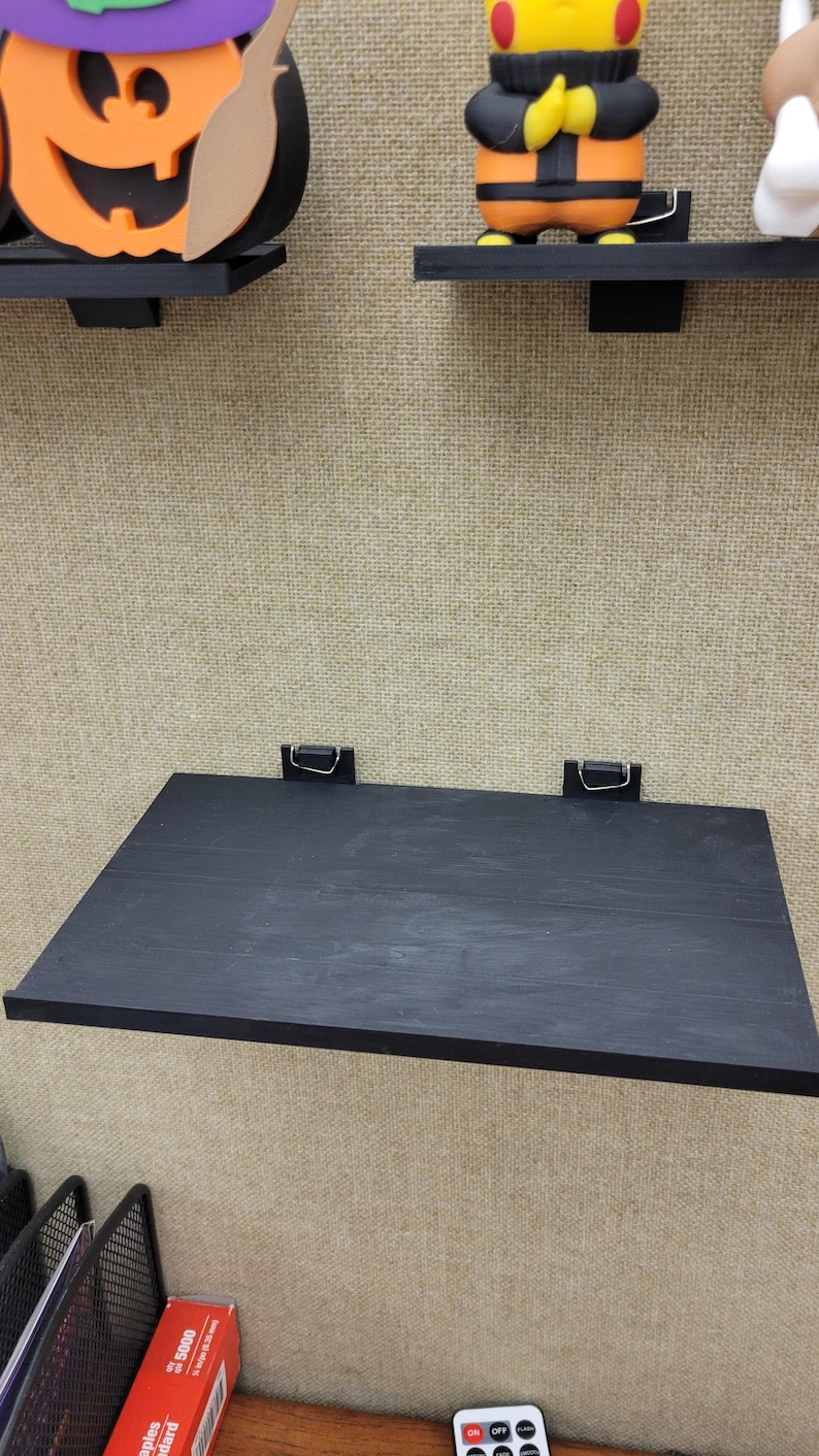Cubicle Fabric Wall Shelf 3D Printed PLA Plastic - Etsy