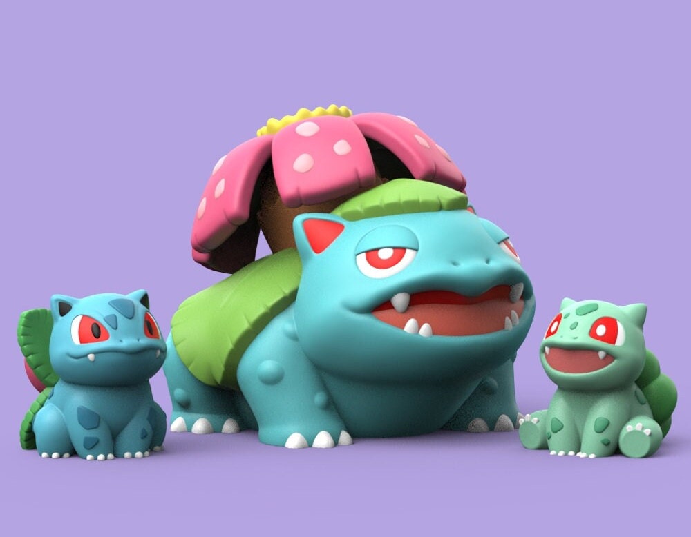 Chibi Bulbasuar Evolutions Pokemon Ivysaur Venusaur - Etsy