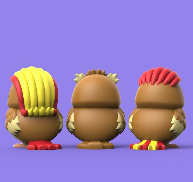 Chibi Pidgey Evolutions Pokemon Pigeotto Pidgeot - Etsy