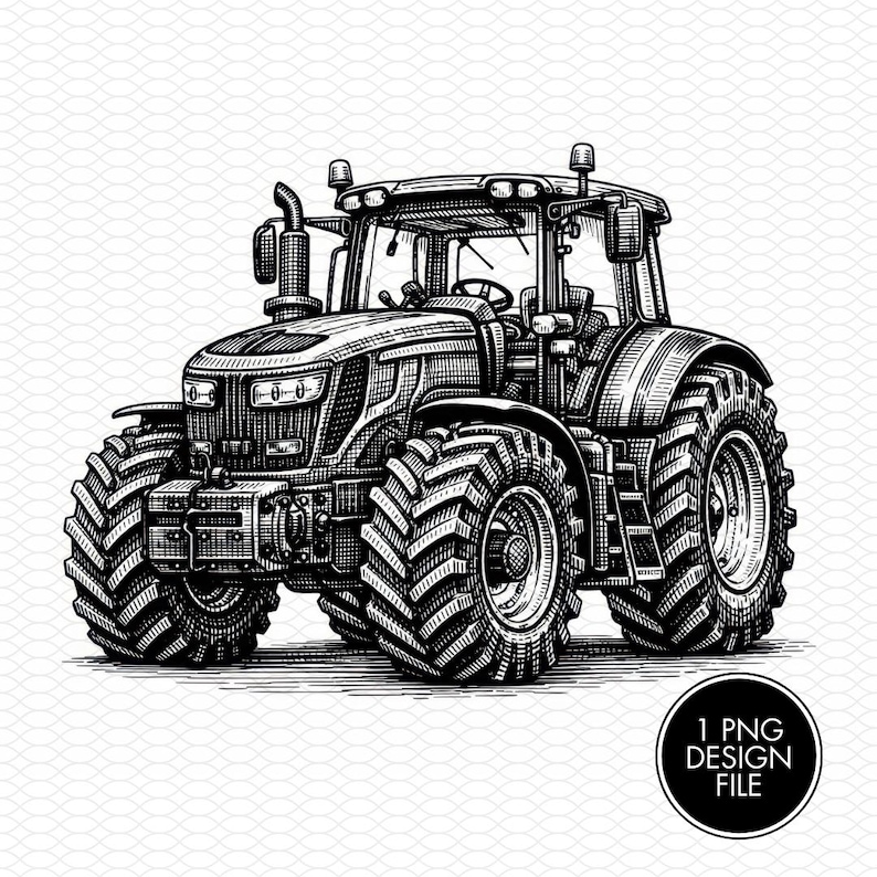 Tractor Engraving PNG File, Laser Engraving Files, Laser Burning, Laser ...