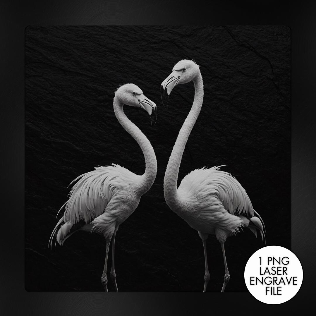 Flamingo Laser Engraving PNG, Slate Engraving PNG, Laser Burning, Laser ...