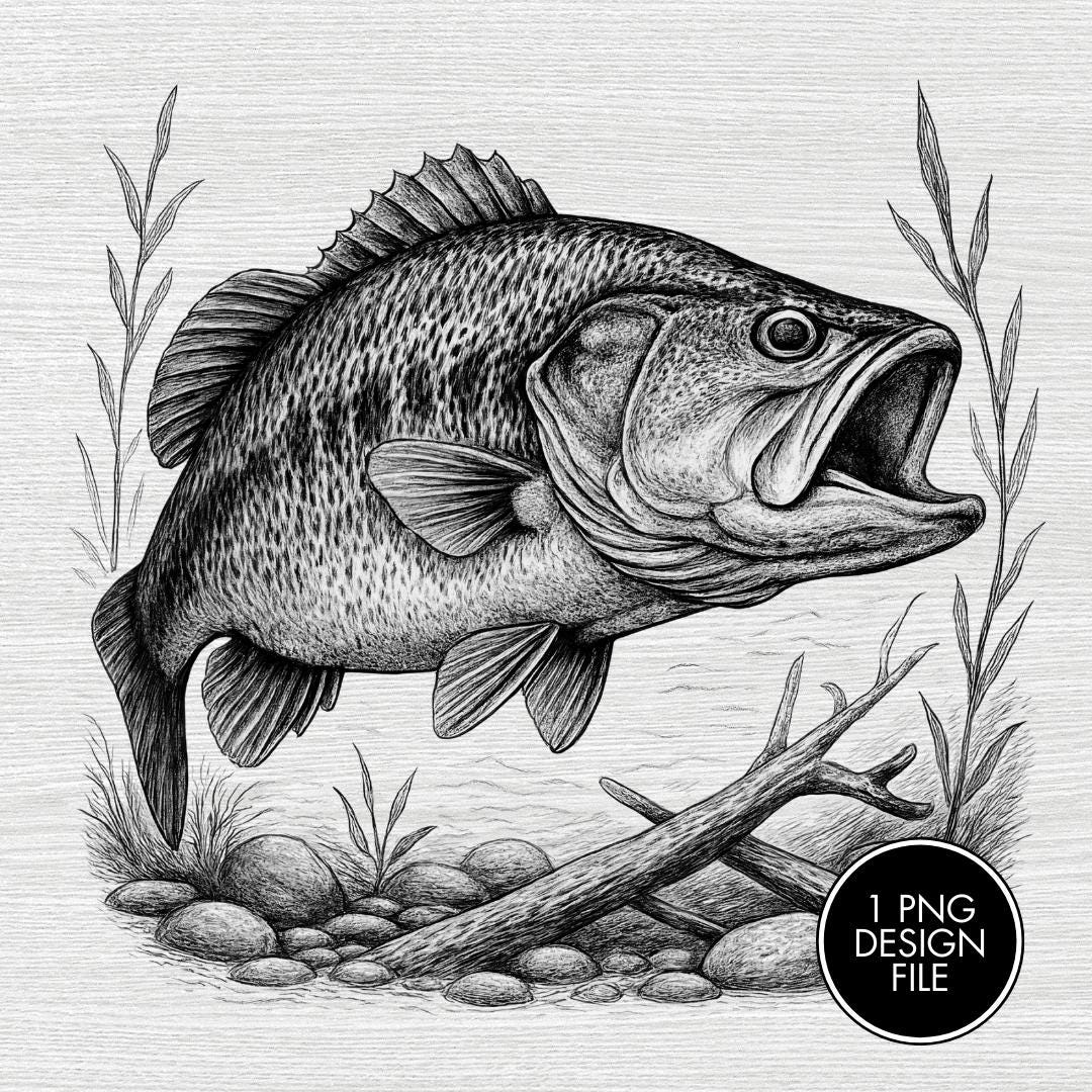 Bass Engraving PNG File, Laser Engraving Files, Laser Burning, Laser ...