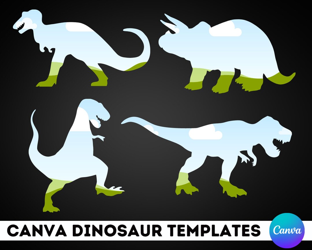 Canva Dinosaur Template Editable Dinosaur Template Canva - Etsy