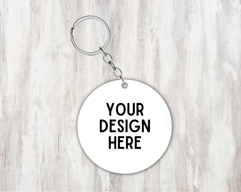 Canva Keychain Mockup Keychain Mockup for Canva Sublimation - Etsy
