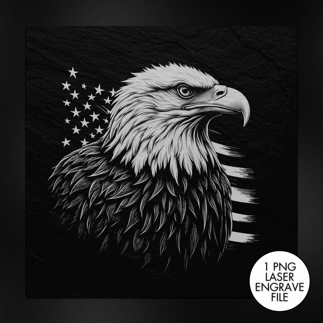 Eagle Laser Engraving PNG, Slate Engraving PNG, Laser Burning, Laser ...