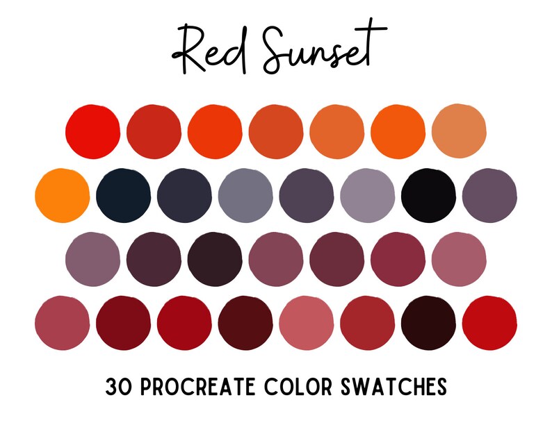 Procreate Color Palette Procreate Swatches Palette for - Etsy