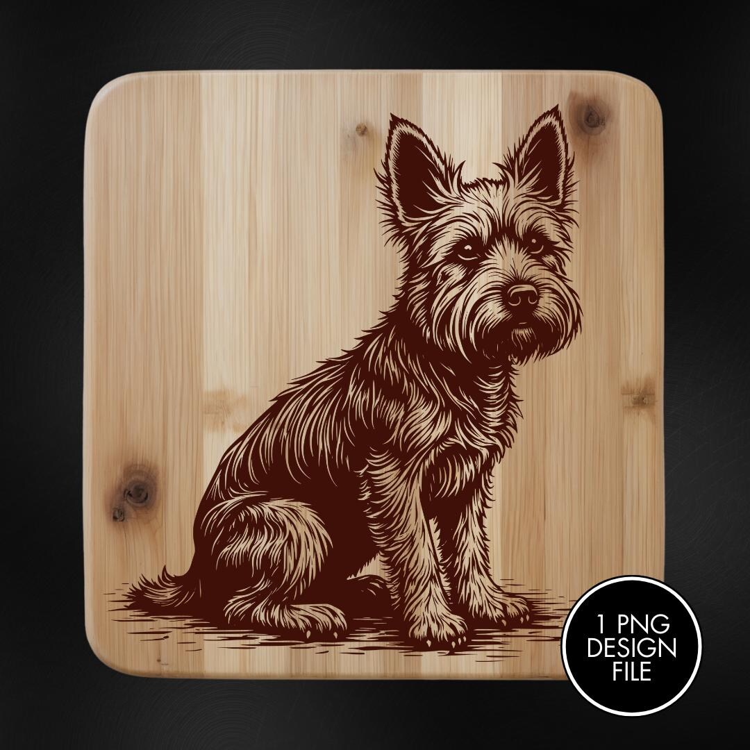 Yorkie Cutting Board PNG SVG Files, Laser Engraving Files, Laser ...