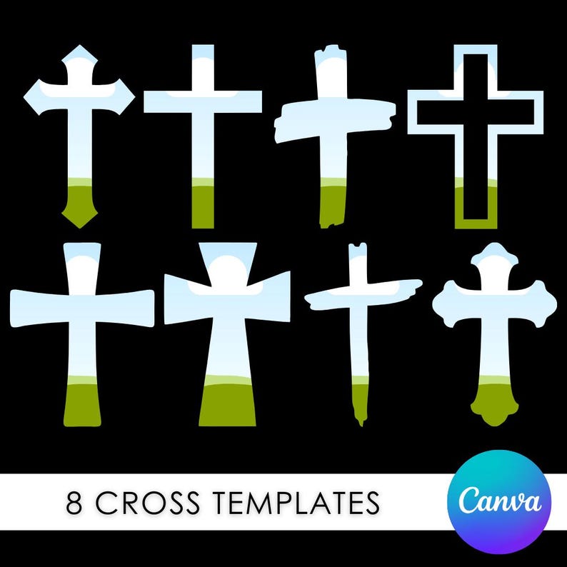 Canva Cross Templates, Editable Cross Template, Canva Template, Custom ...