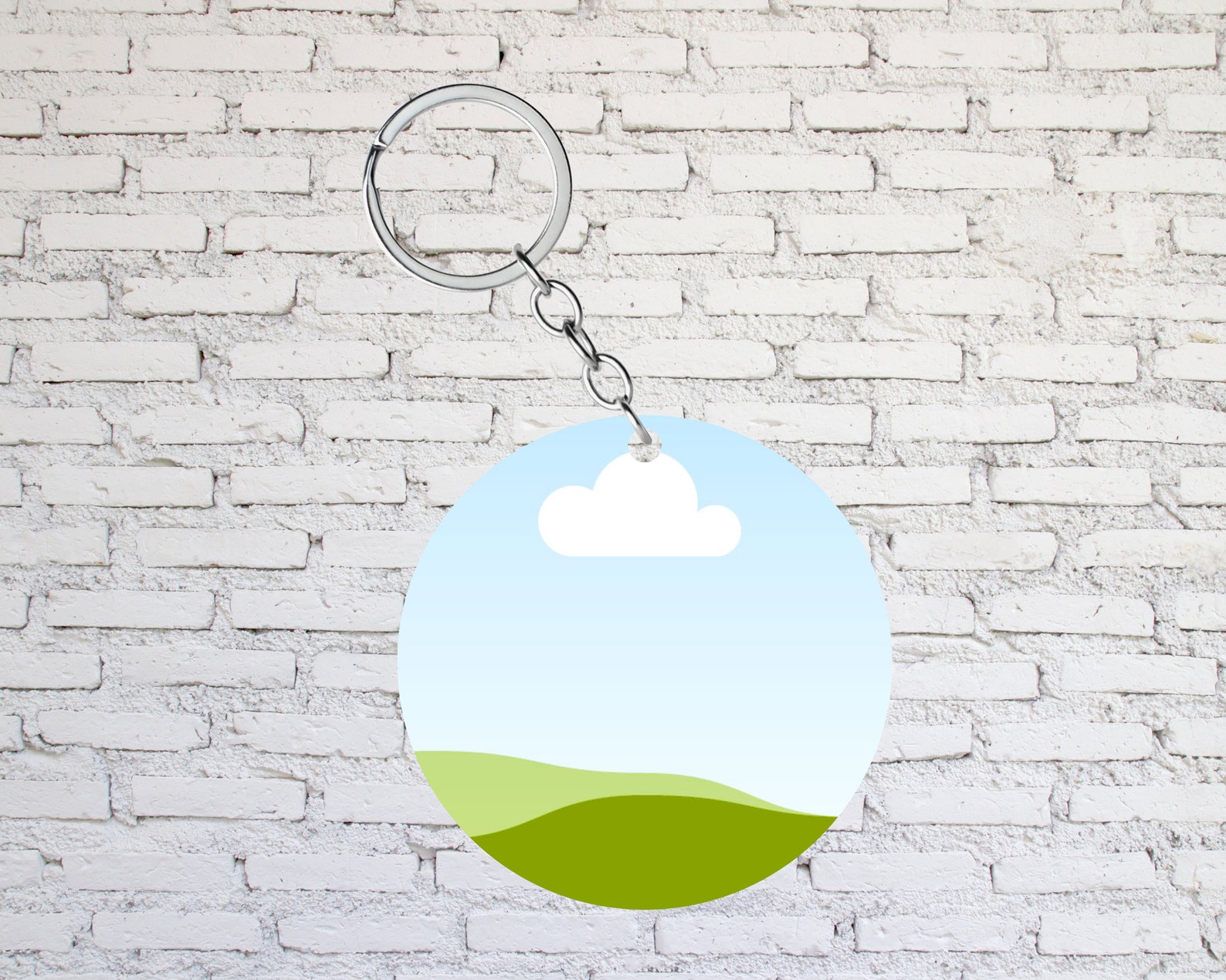 Canva Keychain Mockup Keychain Mockup for Canva Sublimation - Etsy