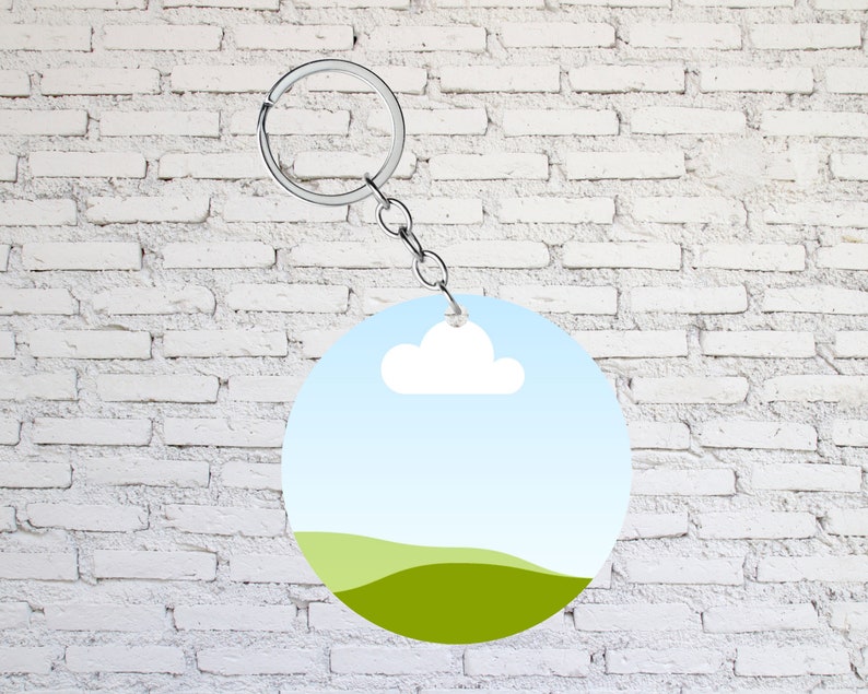 Canva Keychain Mockup Keychain Mockup for Canva Sublimation - Etsy