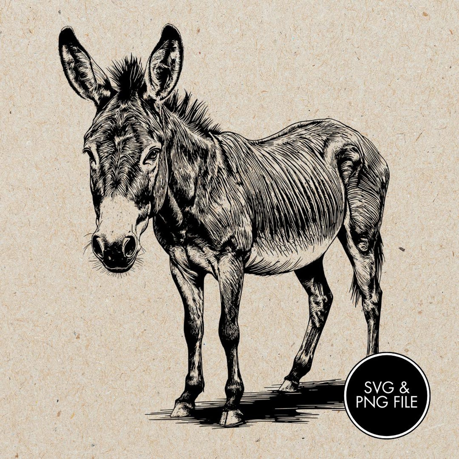 Donkey Cutting Board PNG SVG Files, Laser Engraving Files, Laser ...