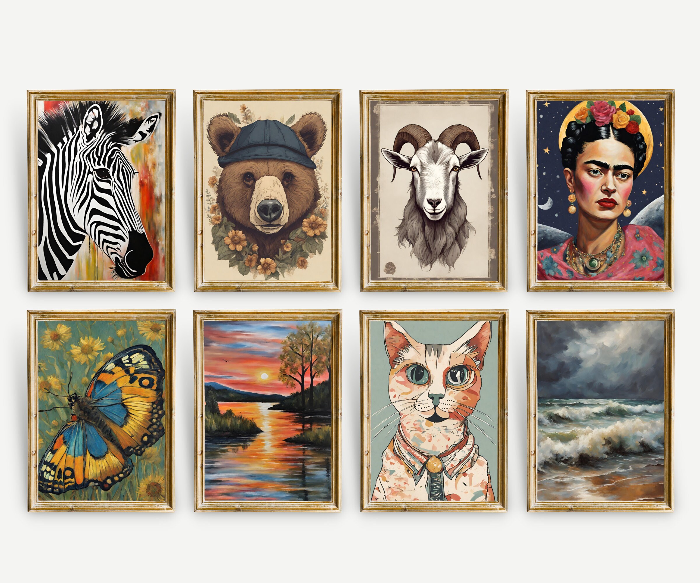 1600 Eclectic Prints, Art Prints Mega Bundle, Eclectic Vintage Art ...