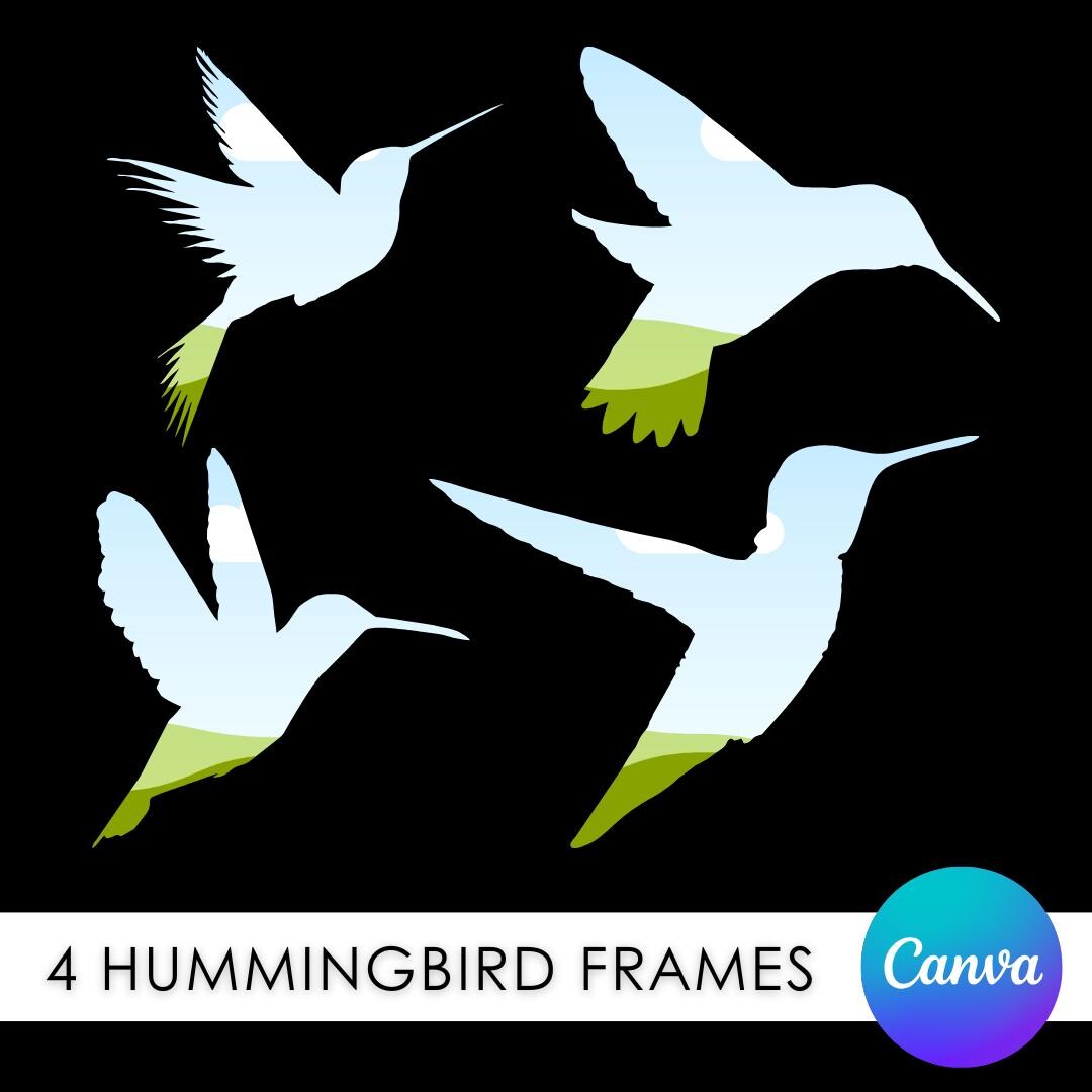 Canva Hummingbird Template, Editable Hummingbird Template, Canva ...