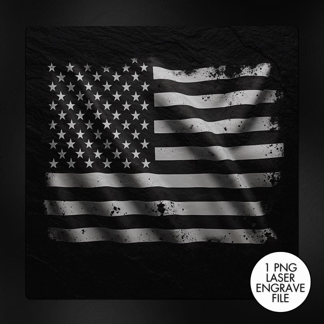 American Flag Laser Engraving PNG, Slate Engraving PNG, Laser Burning ...