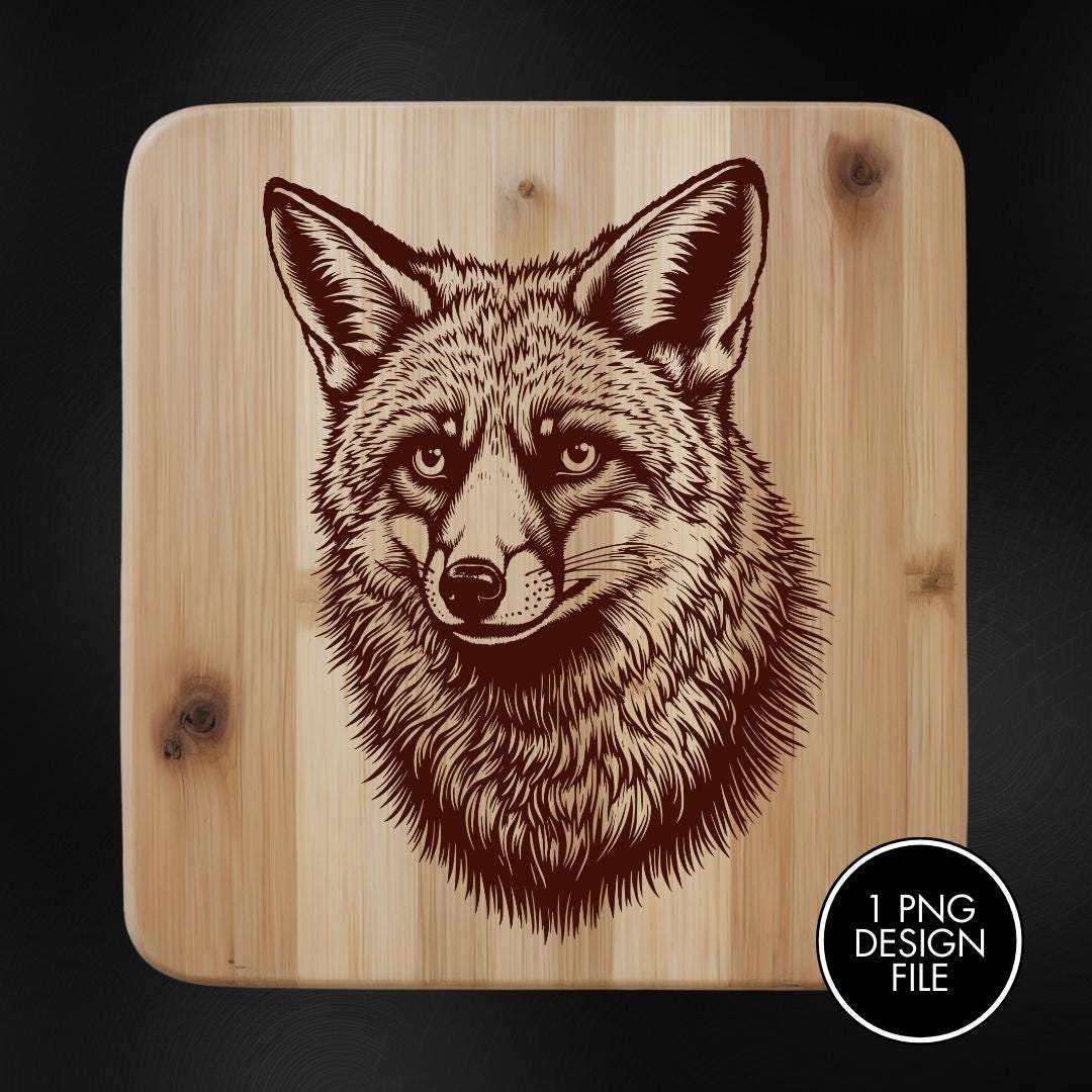 Fox Cutting Board PNG SVG Files, Laser Engraving Files, Laser Burning ...