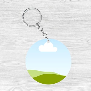 Canva Keychain Mockup Keychain Mockup for Canva Sublimation - Etsy
