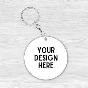 Canva Keychain Mockup Keychain Mockup for Canva Sublimation - Etsy