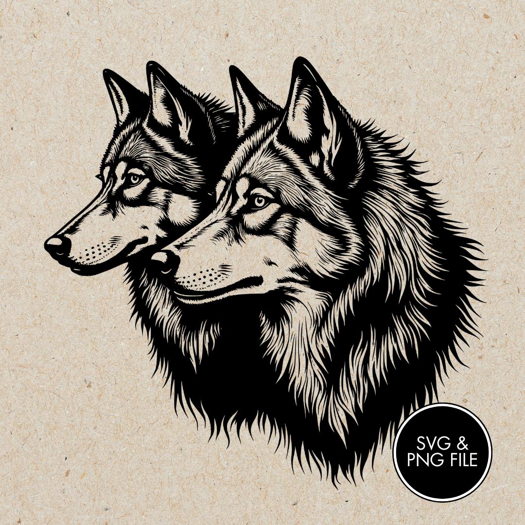 Wolf Cutting Board PNG SVG Files, Laser Engraving Files, Laser Burning ...