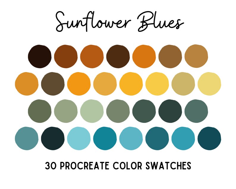 Procreate Color Palette, Procreate Swatches, Palette for Procreate ...