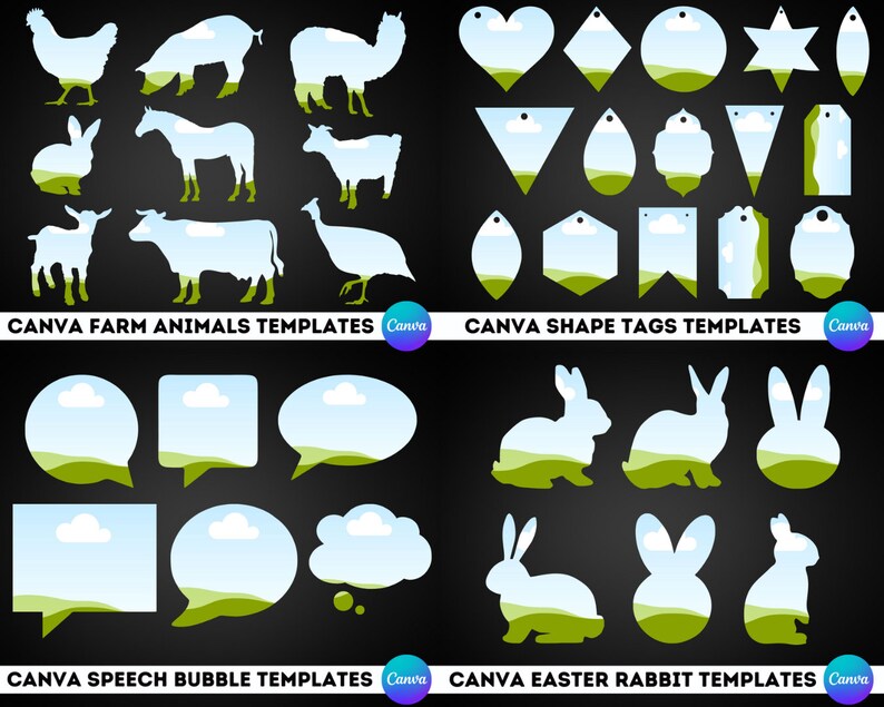 150 Canva Photo Templates, Canva Frame Templates, Drag and Drop Canva ...