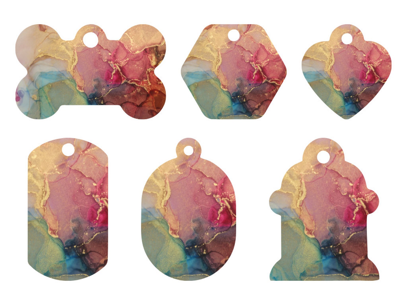 Canva Dog Tag Templates, Editable Dog Tag Template, Canva Template ...