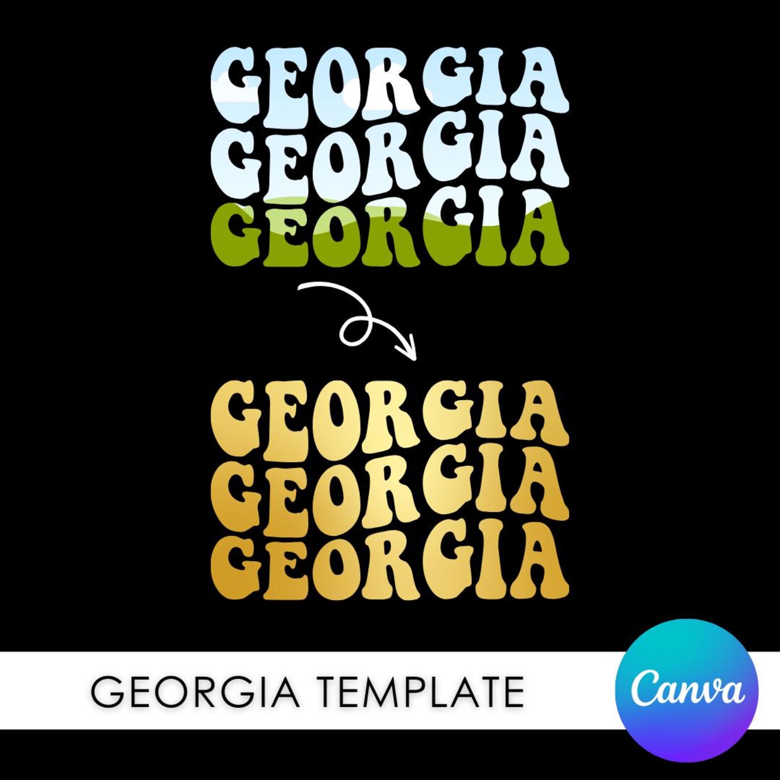 Canva Georgia Template, Editable Georgia Template, Canva Template ...