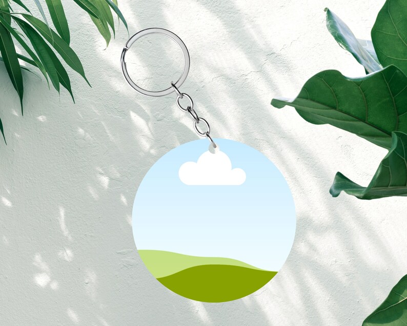 Canva Keychain Mockup Keychain Mockup for Canva Sublimation - Etsy
