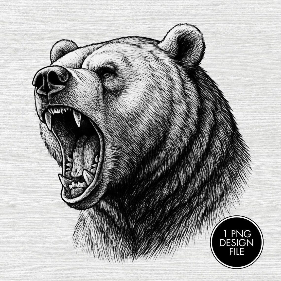 Bear Engraving PNG File, Laser Engraving Files, Laser Burning, Laser ...
