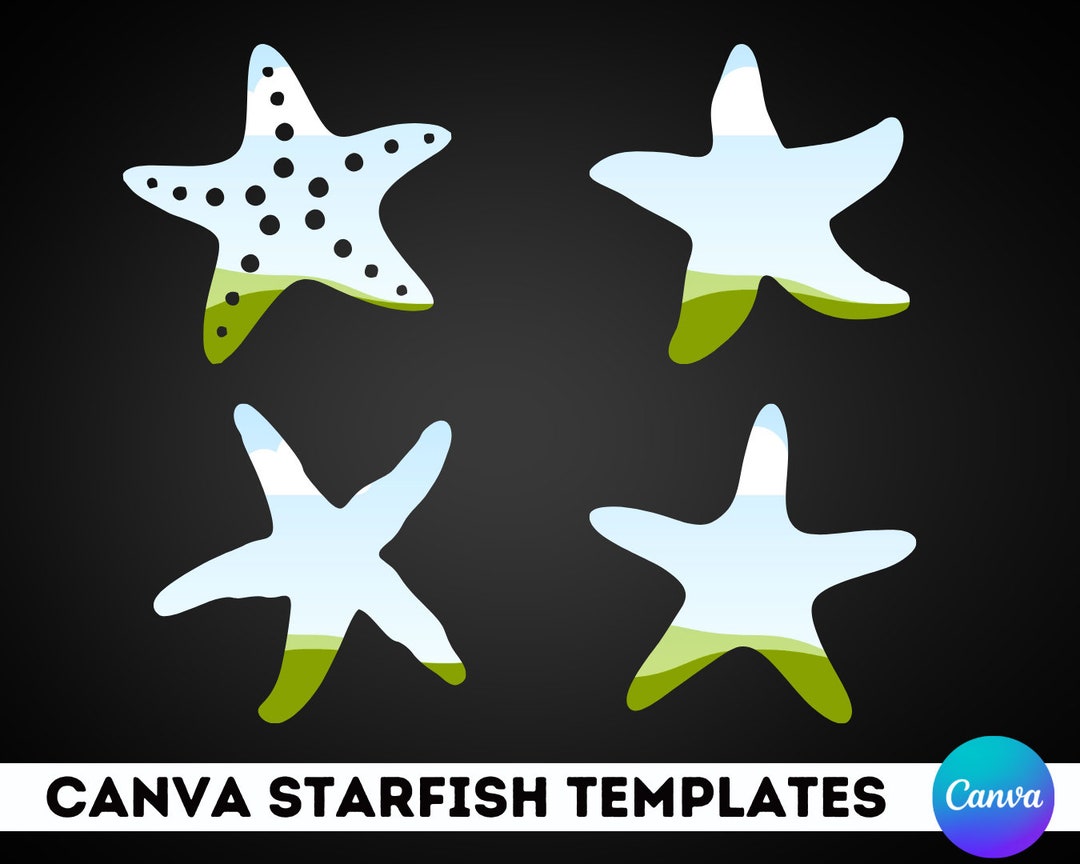 Canva Starfish Template Editable Starfish Template Canva - Etsy