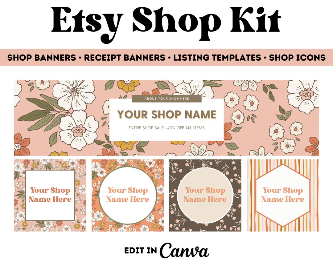 Etsy Shop Kit, Etsy Shop Template Kit, Etsy Seller Template, Etsy ...