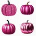 13 Pink Glitter Pumpkins Clipart Png, Pumpkin Png, Halloween Png ...