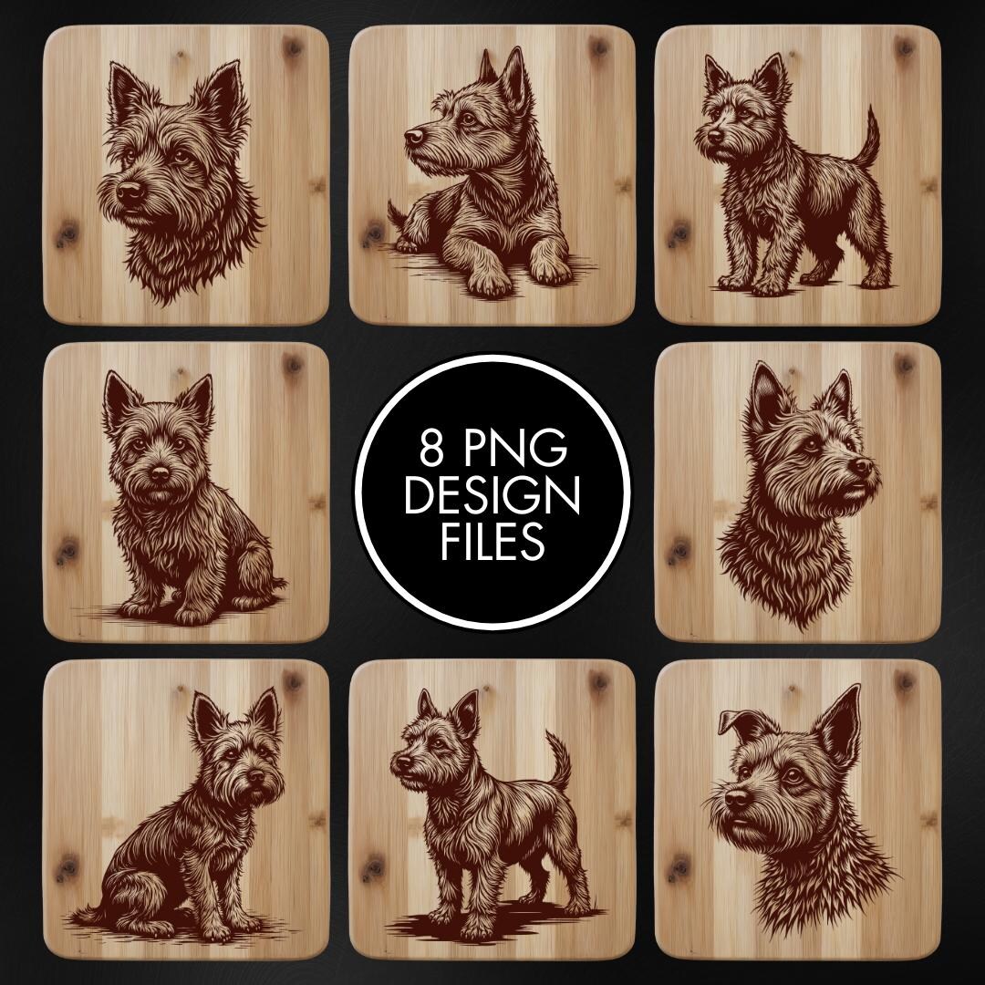 8 Yorkie Cutting Board PNG SVG Files, Laser Engraving Files, Laser ...