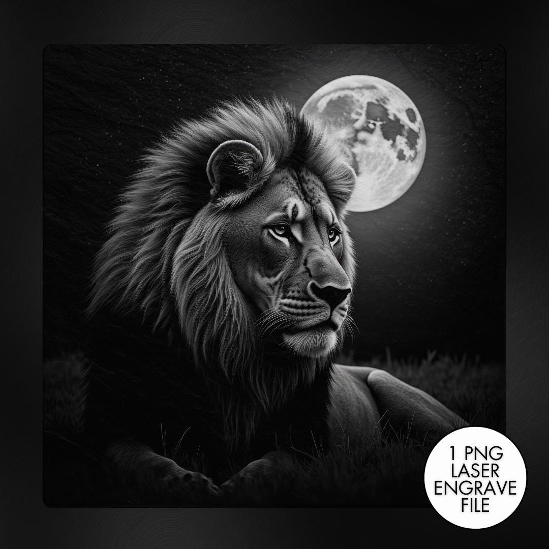 Lion Laser Engraving PNG, Slate Engraving PNG, Laser Burning, Laser ...