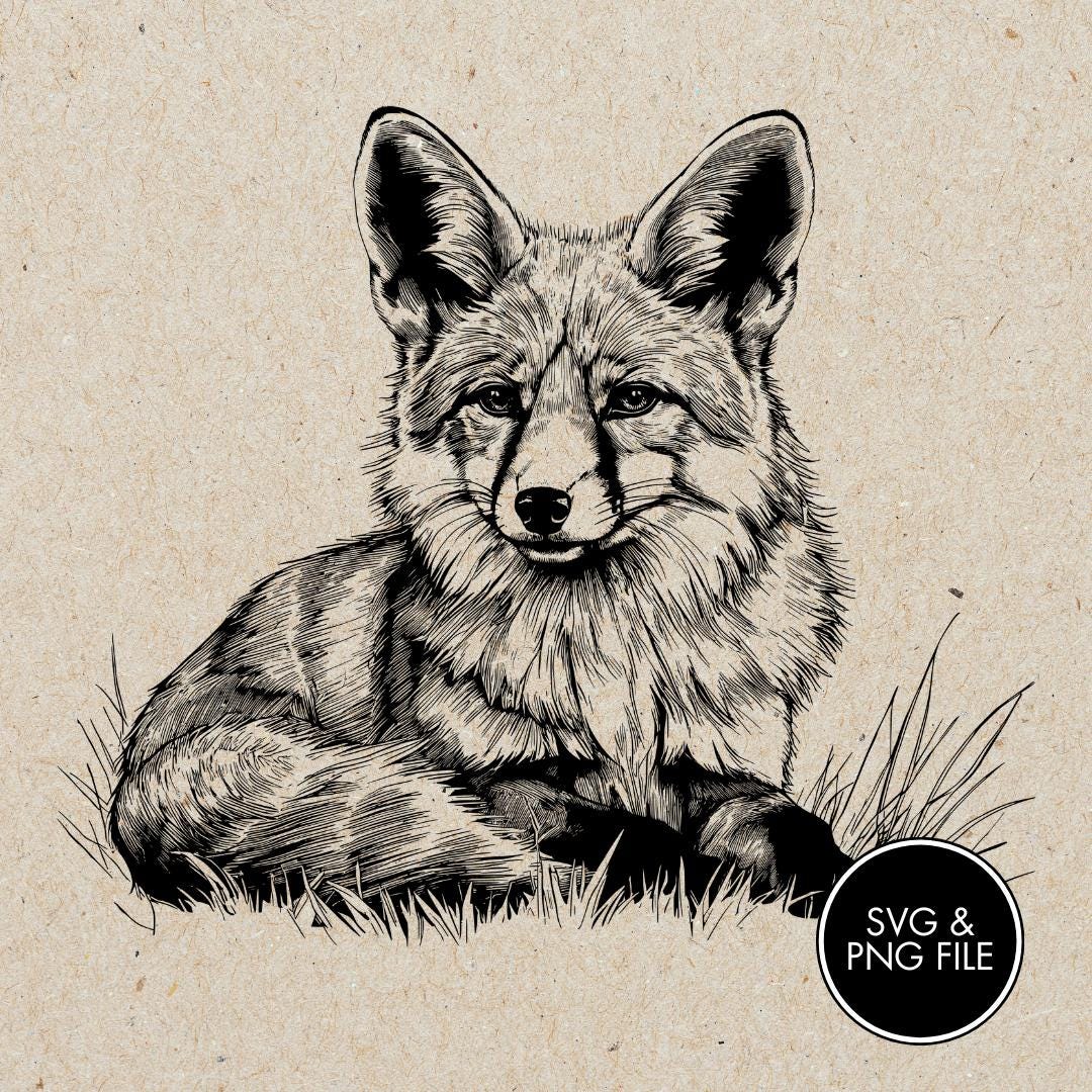 Fox Cutting Board PNG SVG Files, Laser Engraving Files, Laser Burning ...