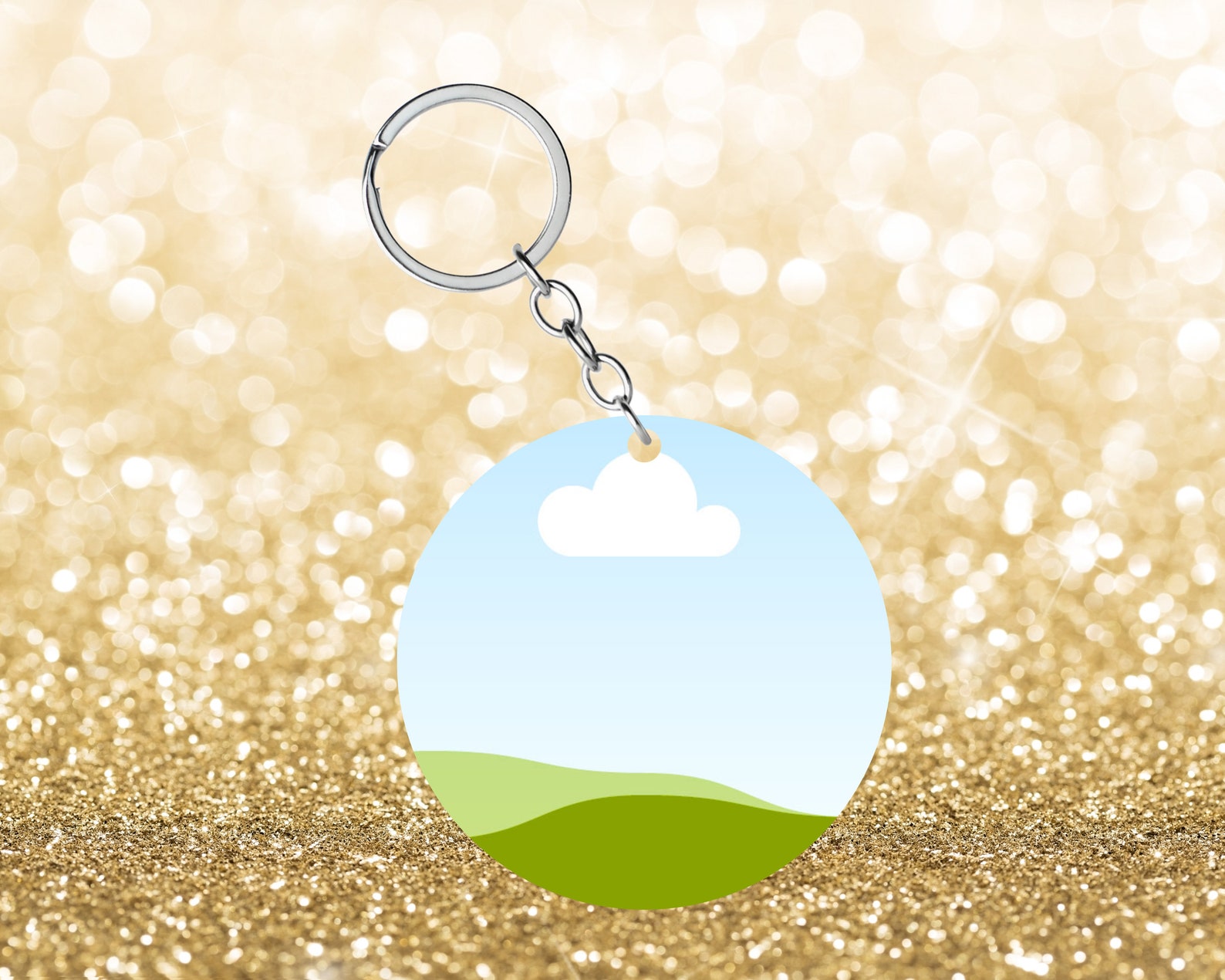 Canva Keychain Mockup Keychain Mockup for Canva Sublimation - Etsy