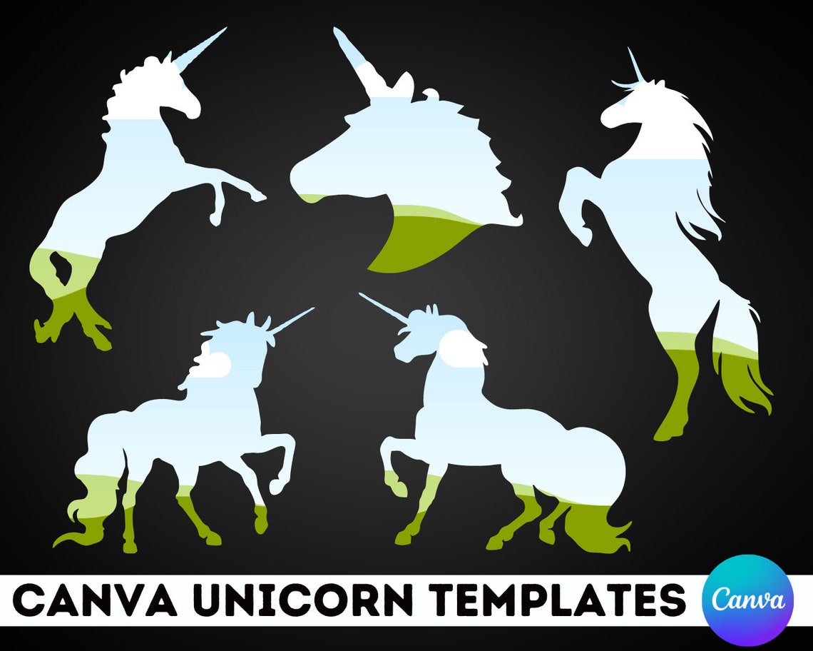 Canva Unicorn Templates, Editable Unicorn Template, Canva Template ...