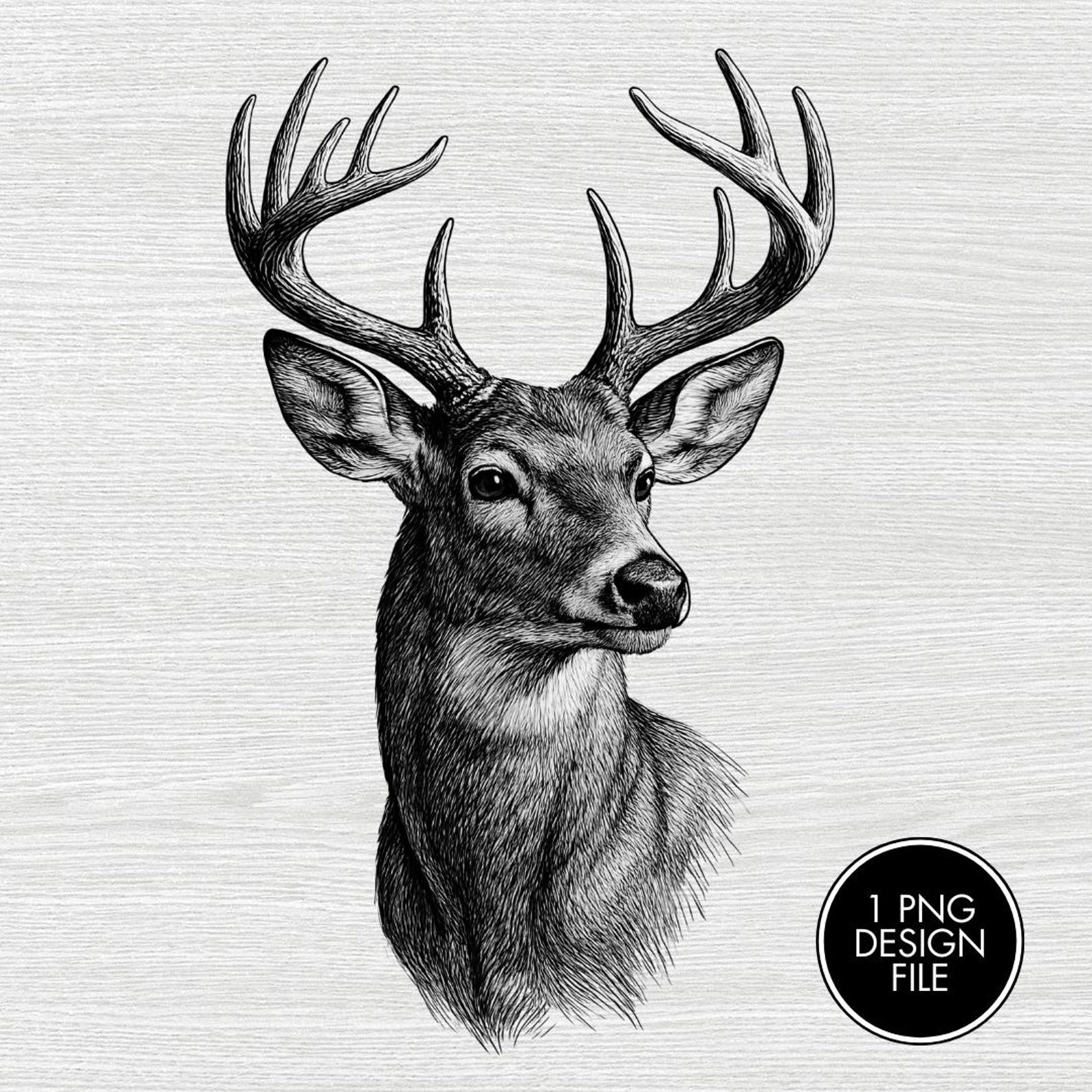 Deer Engraving PNG File, Laser Engraving Files, Laser Burning, Laser ...