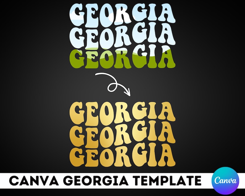 Canva Georgia Template Editable Georgia Template Canva - Etsy