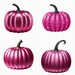 13 Pink Glitter Pumpkins Clipart Png, Pumpkin Png, Halloween Png ...