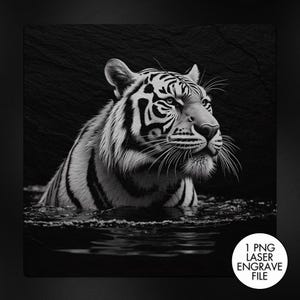 Tiger Laser Engraving PNG, Slate Engraving PNG, Laser Burning, Laser ...