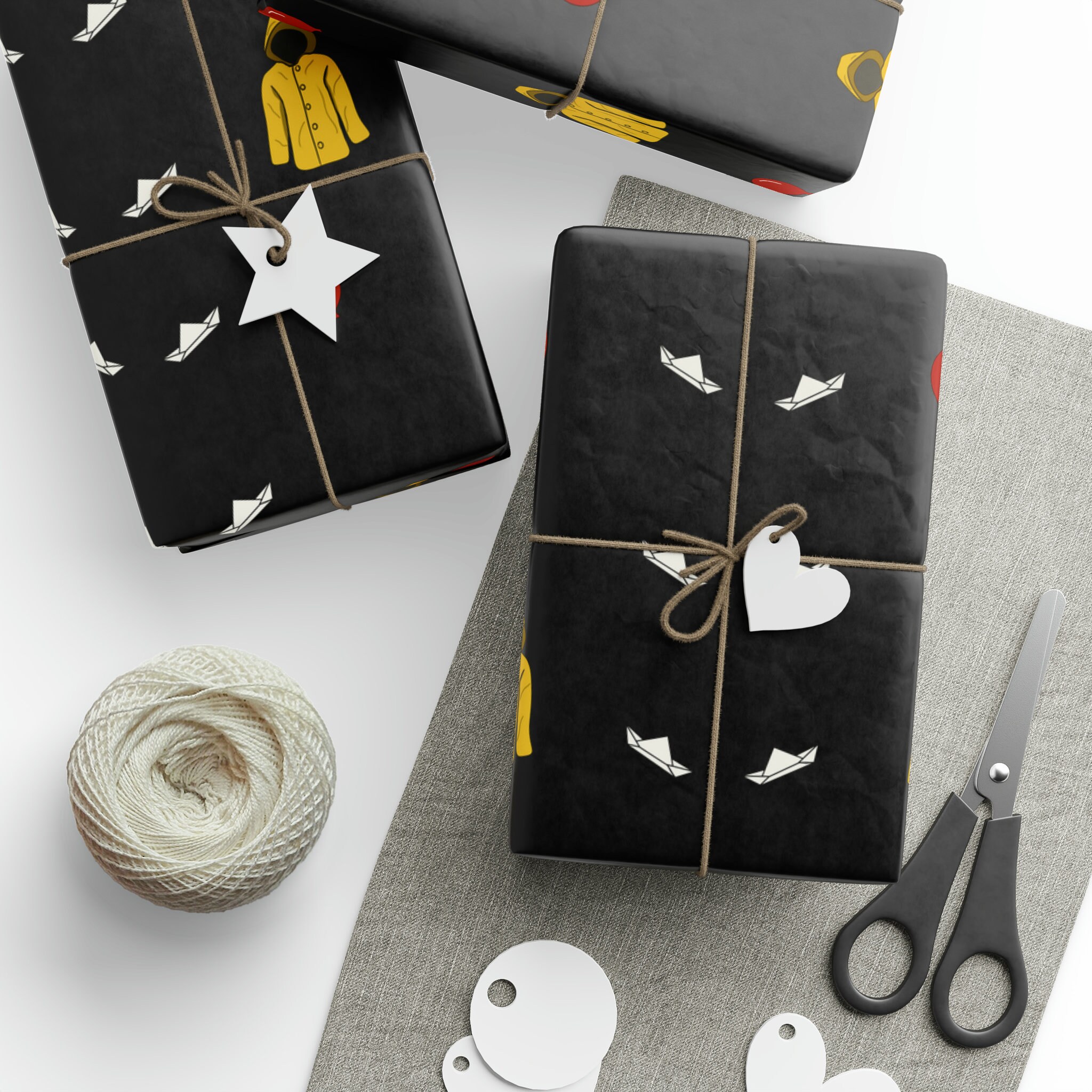 Horror Movie IT Wrapping Paper, Horror Fan Gift Wrap, Horror Gift Wrap ...