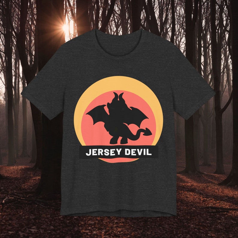 Retro Jersey Devil Shirt Occult Lover Cryptid Tshirt, Jersey Devil ...