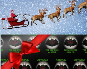 Mothman Collage Wrapping Paper - Etsy