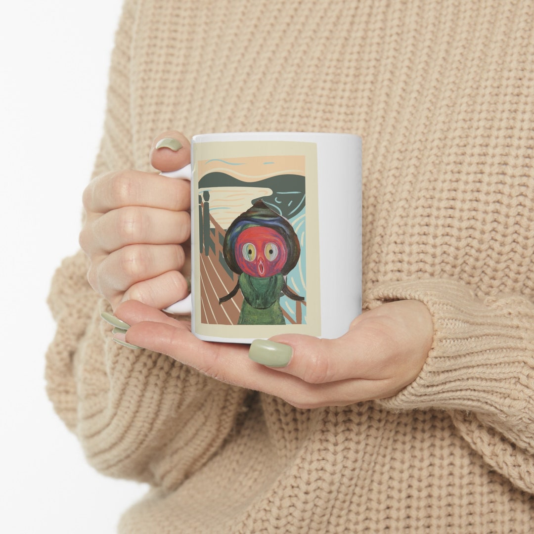 Famous Painting the Scream Cryptid Art Coffee Mug, Cryptid Mug With ...