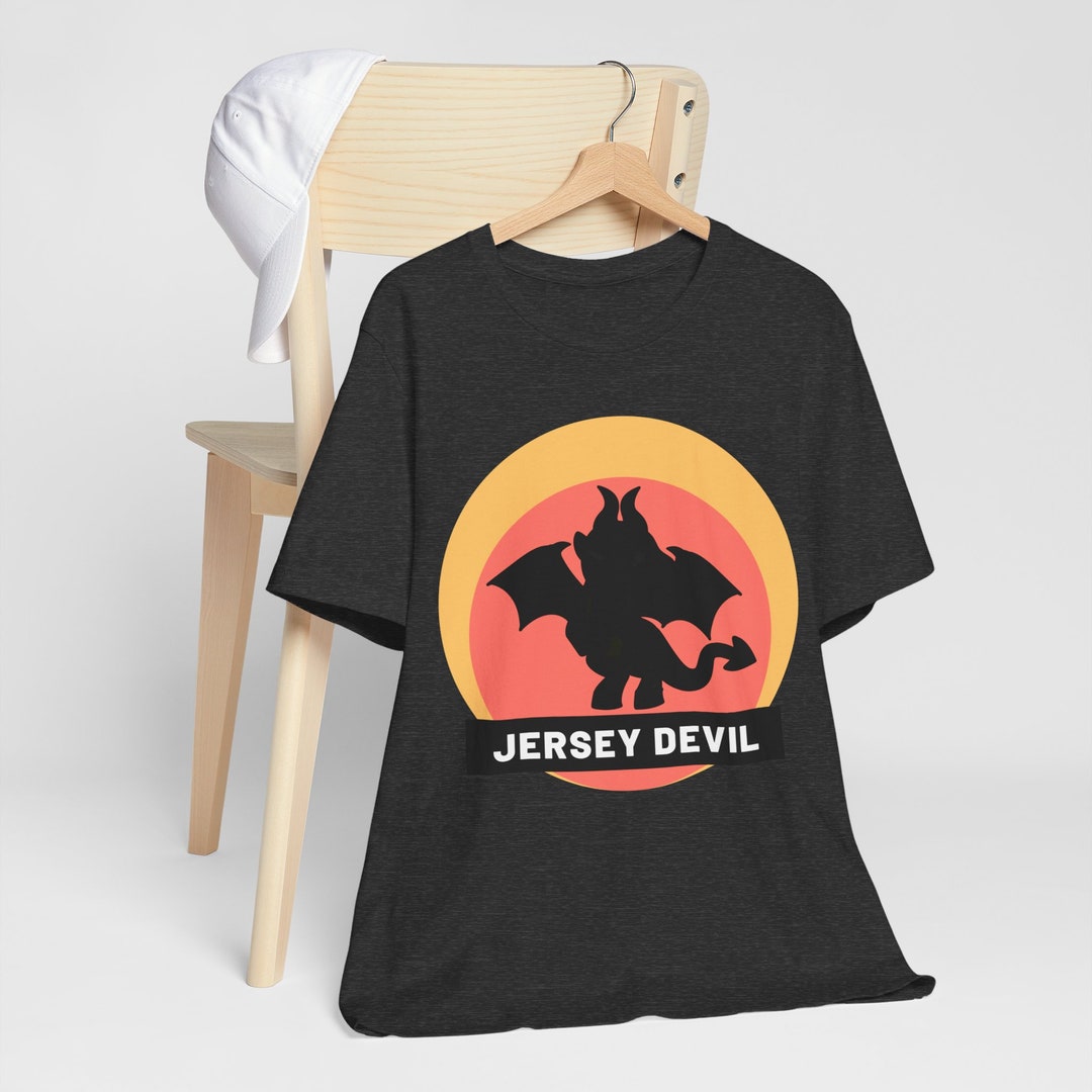Retro Jersey Devil Shirt Occult Lover Cryptid Tshirt, Jersey Devil ...