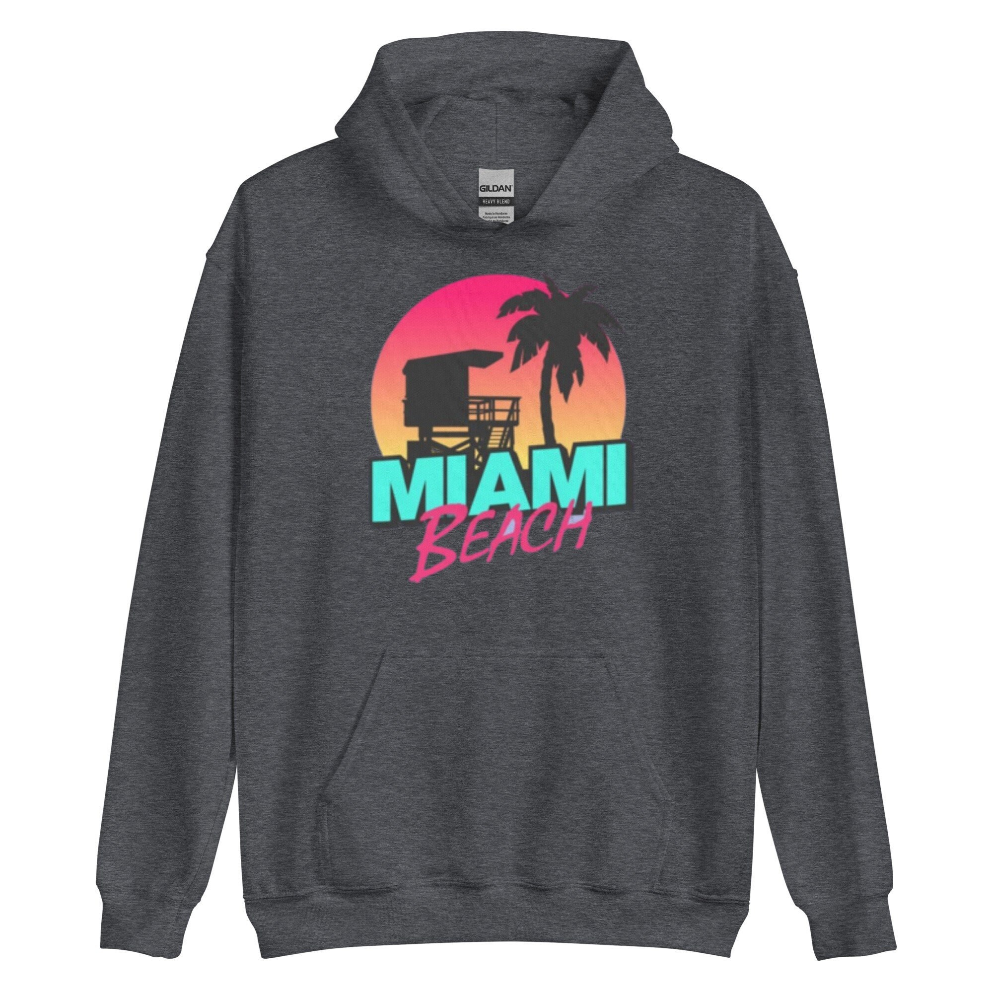 Miami Beach Surf Time Miami Beach Sweatshirt Unisex Florida Palm Trees ...